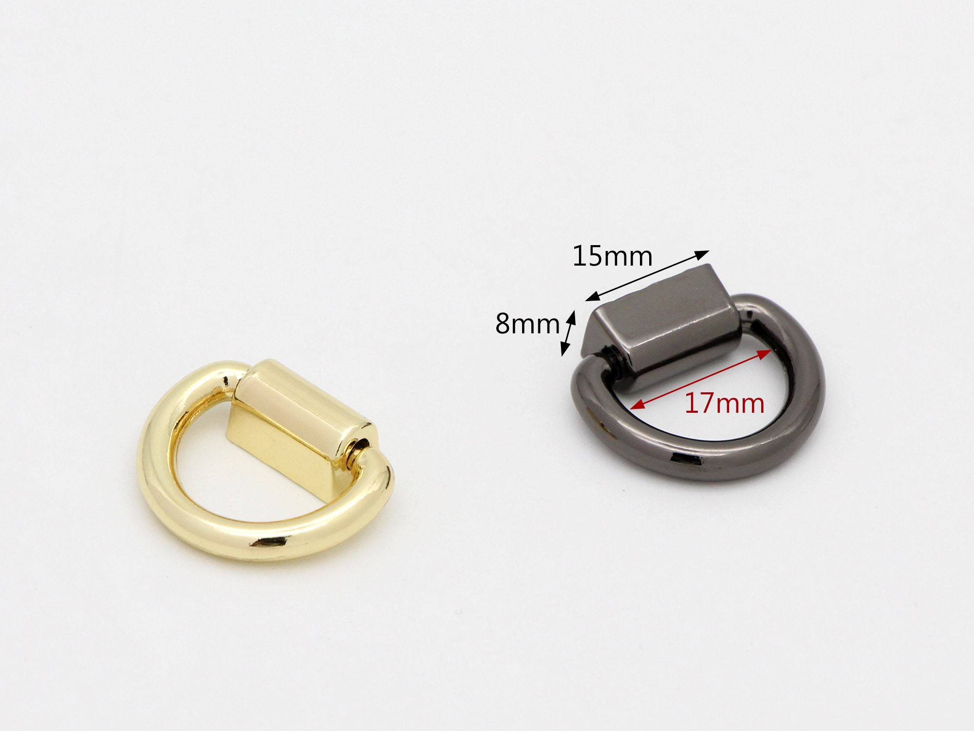 4-10pcs Screw D Ring 5/817mm Bag Chain Connector Screw - Etsy