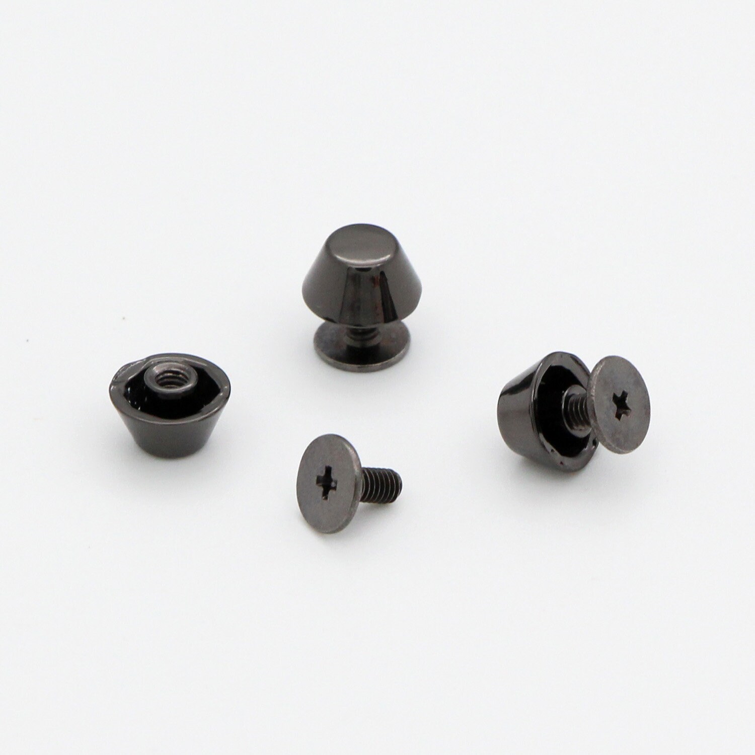 20set 10mm Screw back rivet studs spike screw rivets Chicago | Etsy