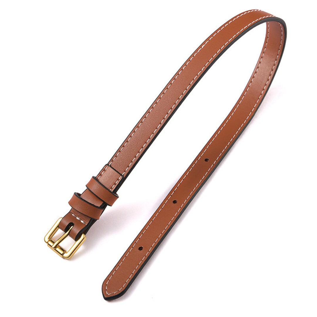 Brown Leather Bag Chain Strap Extender 1.5cm50cm Replacement Purse ...