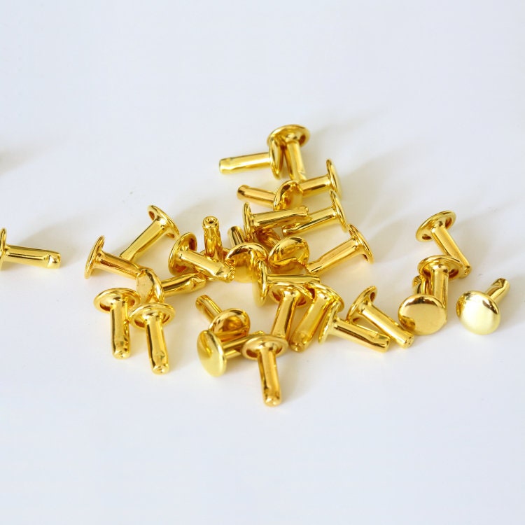 50set Brass Double Cap Rivet | Etsy
