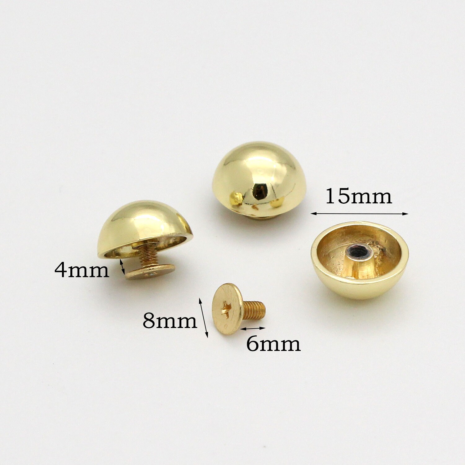 20set 15mm Rivet Screw Rivets Screw Studs Dome Rivets Chicago - Etsy