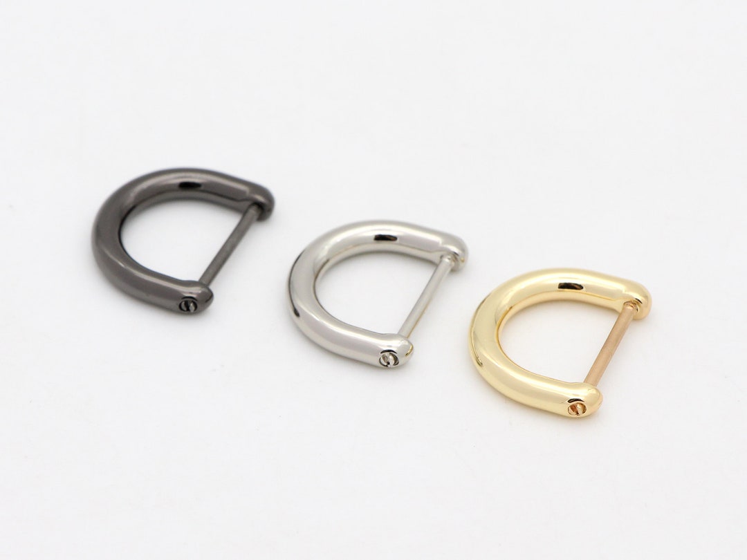4-10pcs 5/8"(15mm) Screw D Ring Purse D Ring Buckle Strap D Ring ...