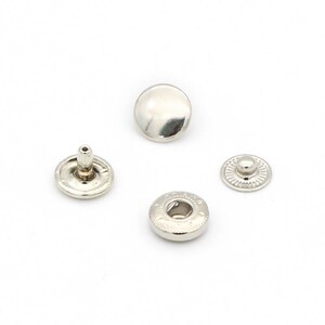 20set 10mm Double Cap Snap Button Snap Fastener Press Stud Closure ...