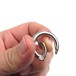 2-4-10pcs Spring Gate Ring Metal O Ring Spring Ring Clasp Push Gate ...