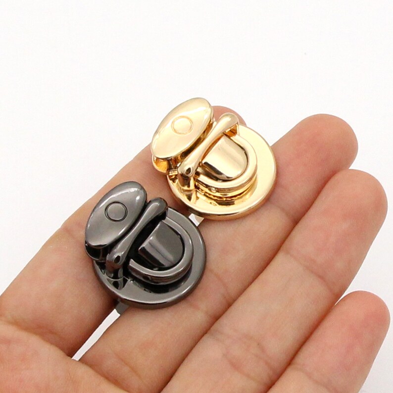 Message Purse lock Small clutch clock bag lock turn lock | Etsy