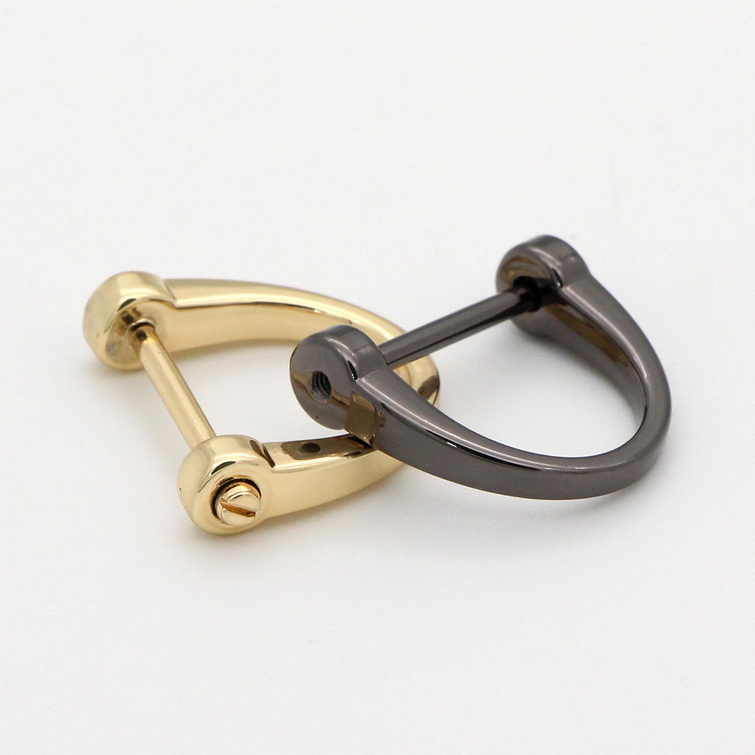4pcs 3/419mm Purse Rings Screw D Ring Gold Gunmetal D Rings Strap Ring ...