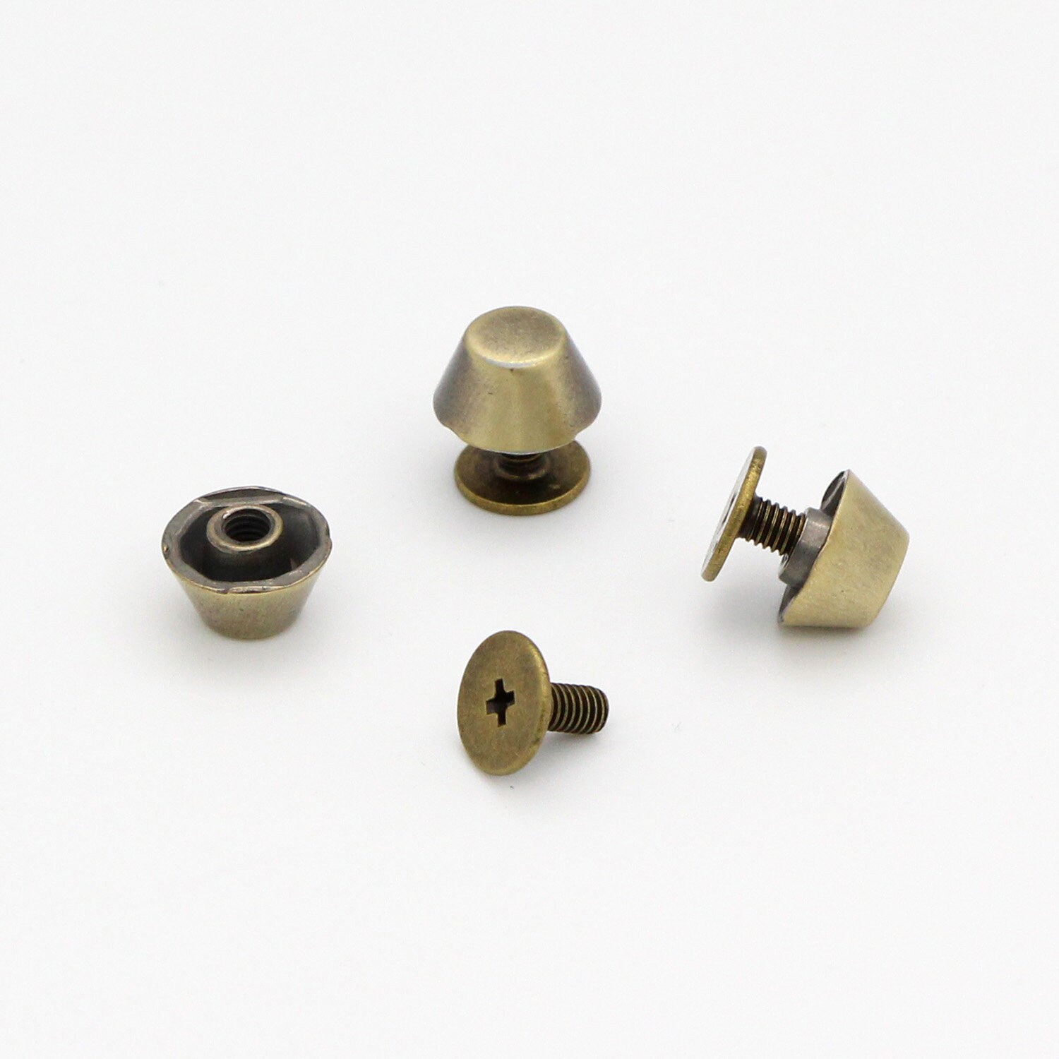 20set 10mm Screw back rivet studs spike screw rivets Chicago | Etsy