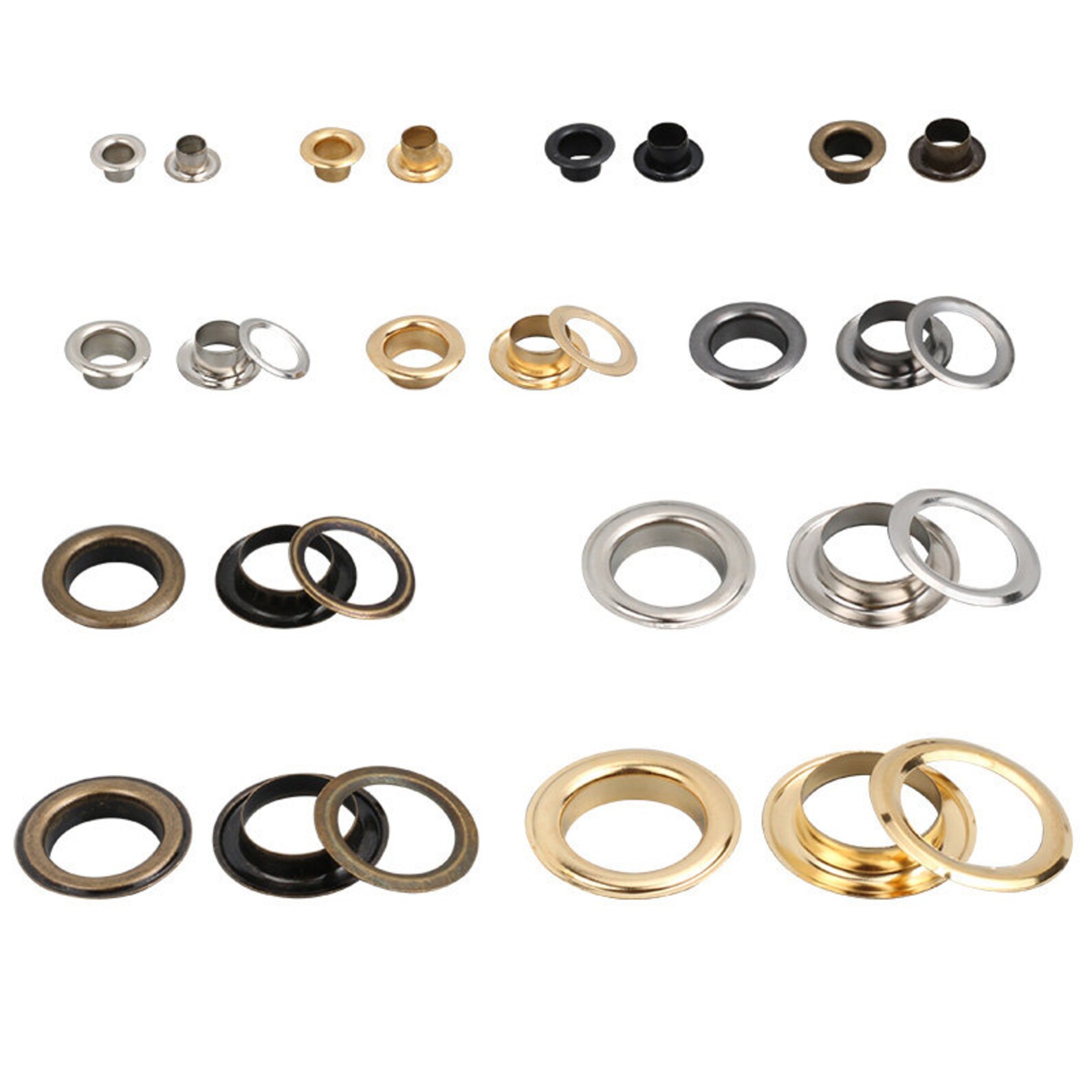 Wholesale Eyelet Grommet Metal Grommets Rivets Metal Eyelets - Etsy