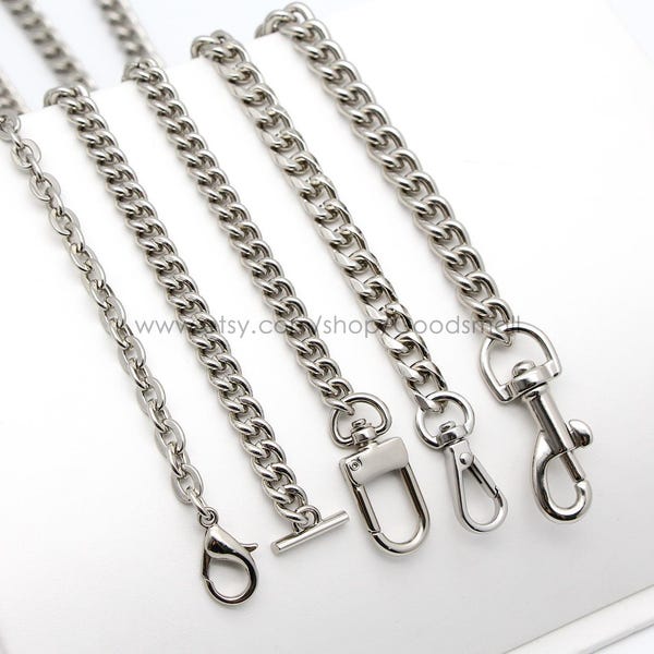 Bag Chain Thin Silver - Etsy UK