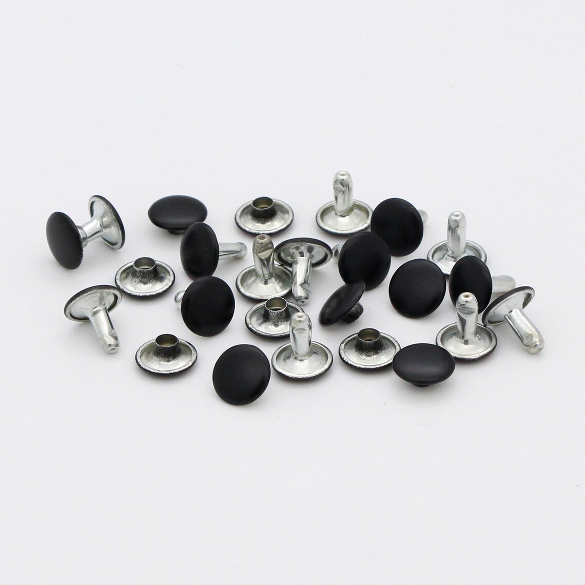 50set 98mm Matte Black Double Cap Rivets Rapid Rivets Round - Etsy