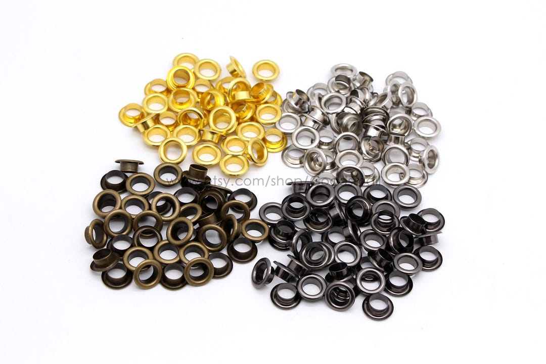 100pcs 8mm Eyelets Grommets for Canvas Leather Craft Shoes - Etsy