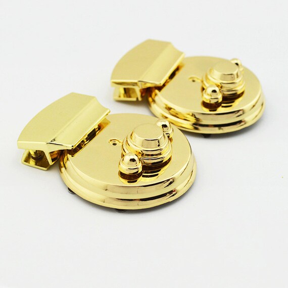 Sewing Craft Supplies & Tools 1-5-10 sets Purse lock Gold bag lock snap ...