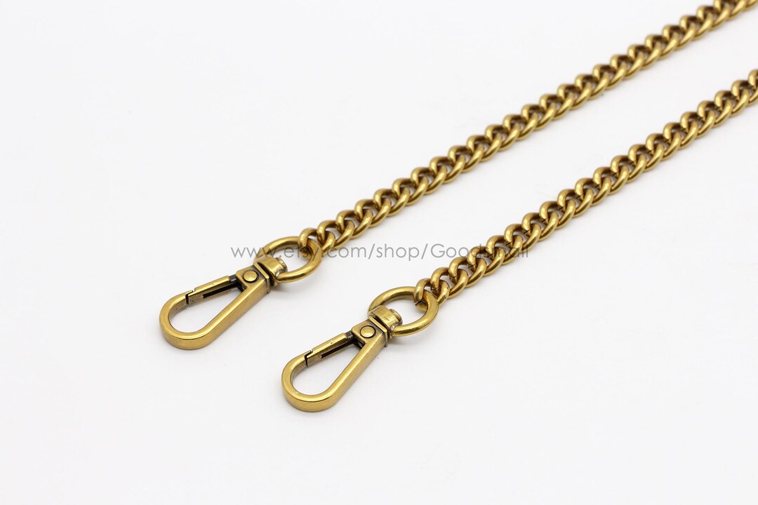Antique Gold Purse Chain 7mm Bag Chain Women Shoulder Bag Strap - Etsy
