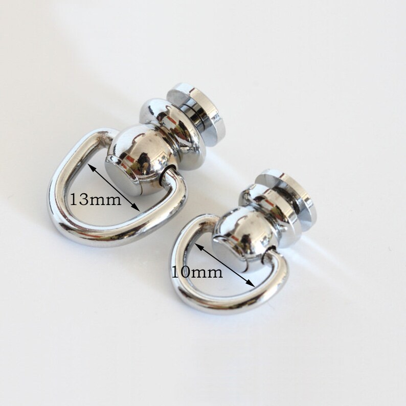 Solid Brass Rivet D Ring Rivet brass Chicago Screw rivet Screw | Etsy