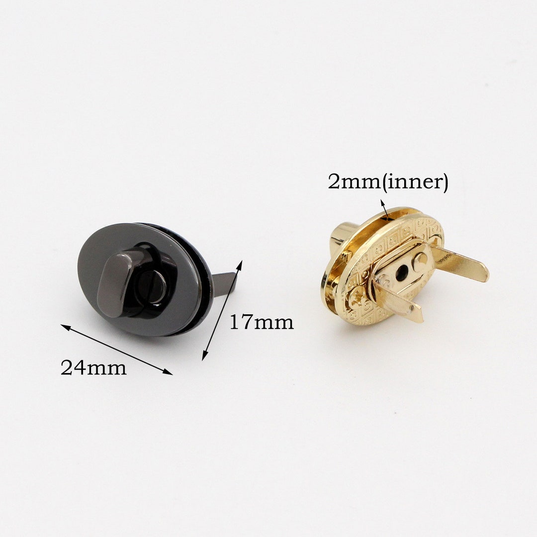 24mm17mm Purse Lock Gold Gunmetal Twist Locks Turn Lock - Etsy