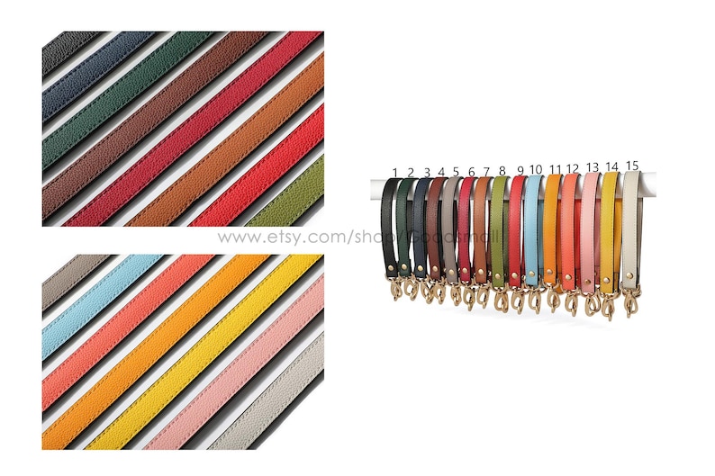 15 Color Leather Purse Handle Leather Bag Handle - Etsy
