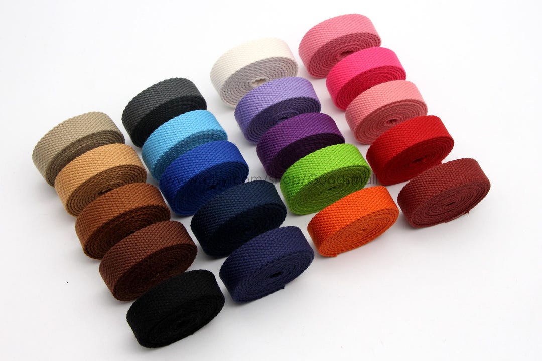 1" Polyester Cotton Webbing for Canvas Bag Strap Purse Strap Sold by ...
