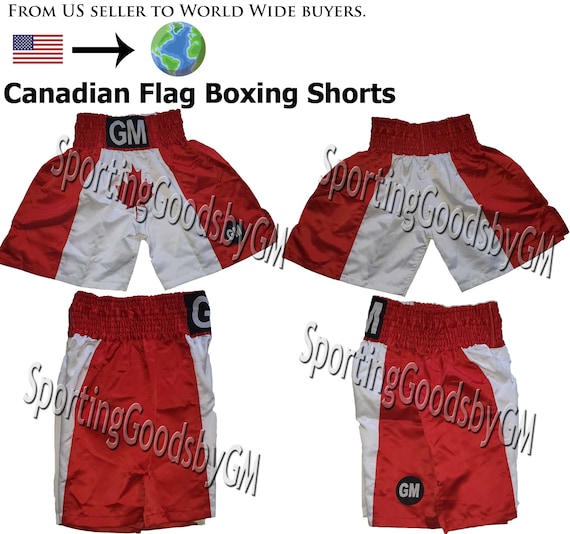 Canada Flag Boxing Trunks Boxing Shorts Martial Arts Training - Etsy