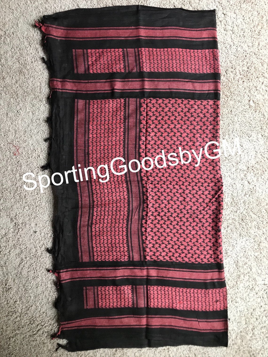 BLACK & RED Soft Shemagh Keffiyeh Military Army Navy Air - Etsy