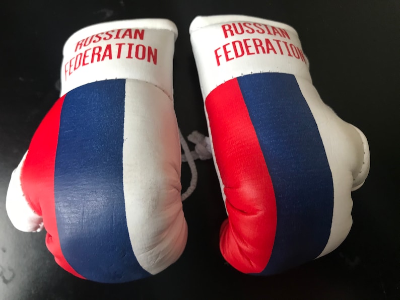 Russian Federation Flag Mini Boxing Gloves, Souvenir, Show, Purse ...