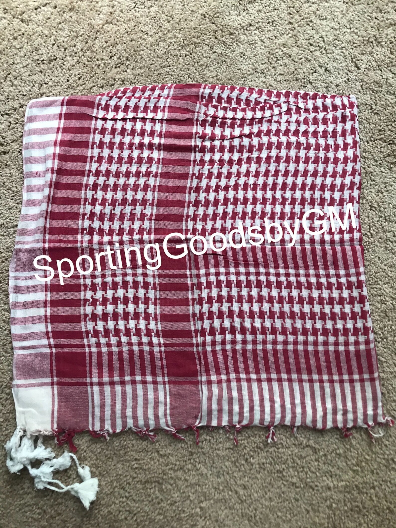 WHITE & RED Soft Shemagh Keffiyeh Military Army Navy Air | Etsy