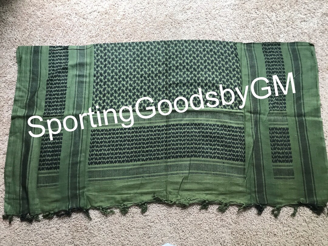 Green & Black Soft Shemagh, Keffiyeh, Military, Army, Navy, Air Force ...