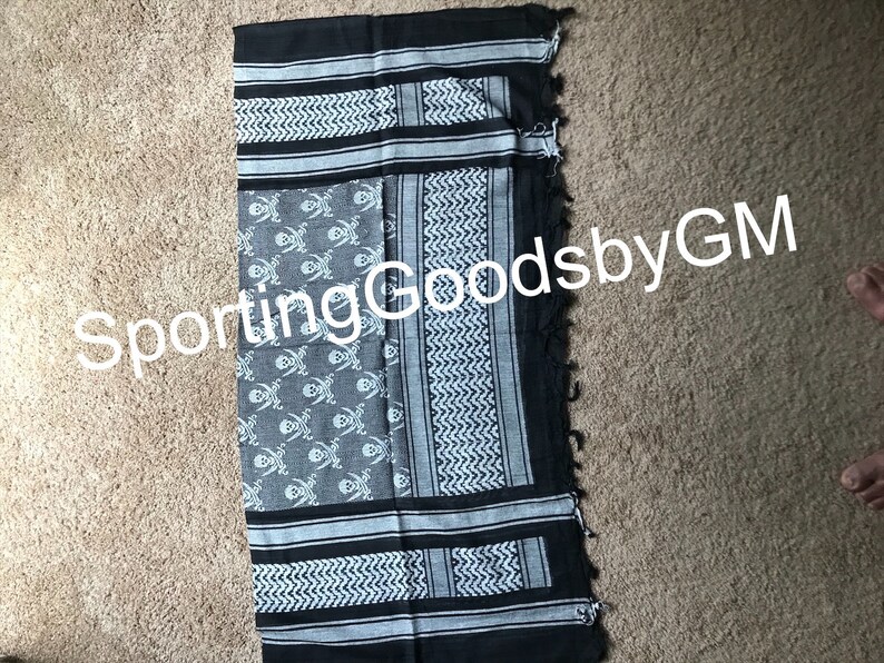 Black & White Soft Shemagh Keffiyeh Military Army Navy | Etsy