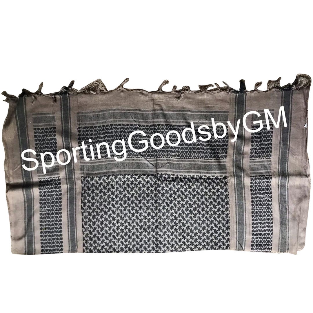 Beige & Black Soft Shemagh, Keffiyeh, Military, Army, Navy, Air Force ...