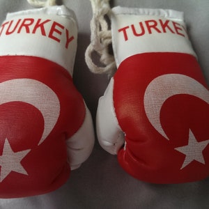 Turkey Flag Mini Boxing Gloves Novelties Souvenir Cars - Etsy