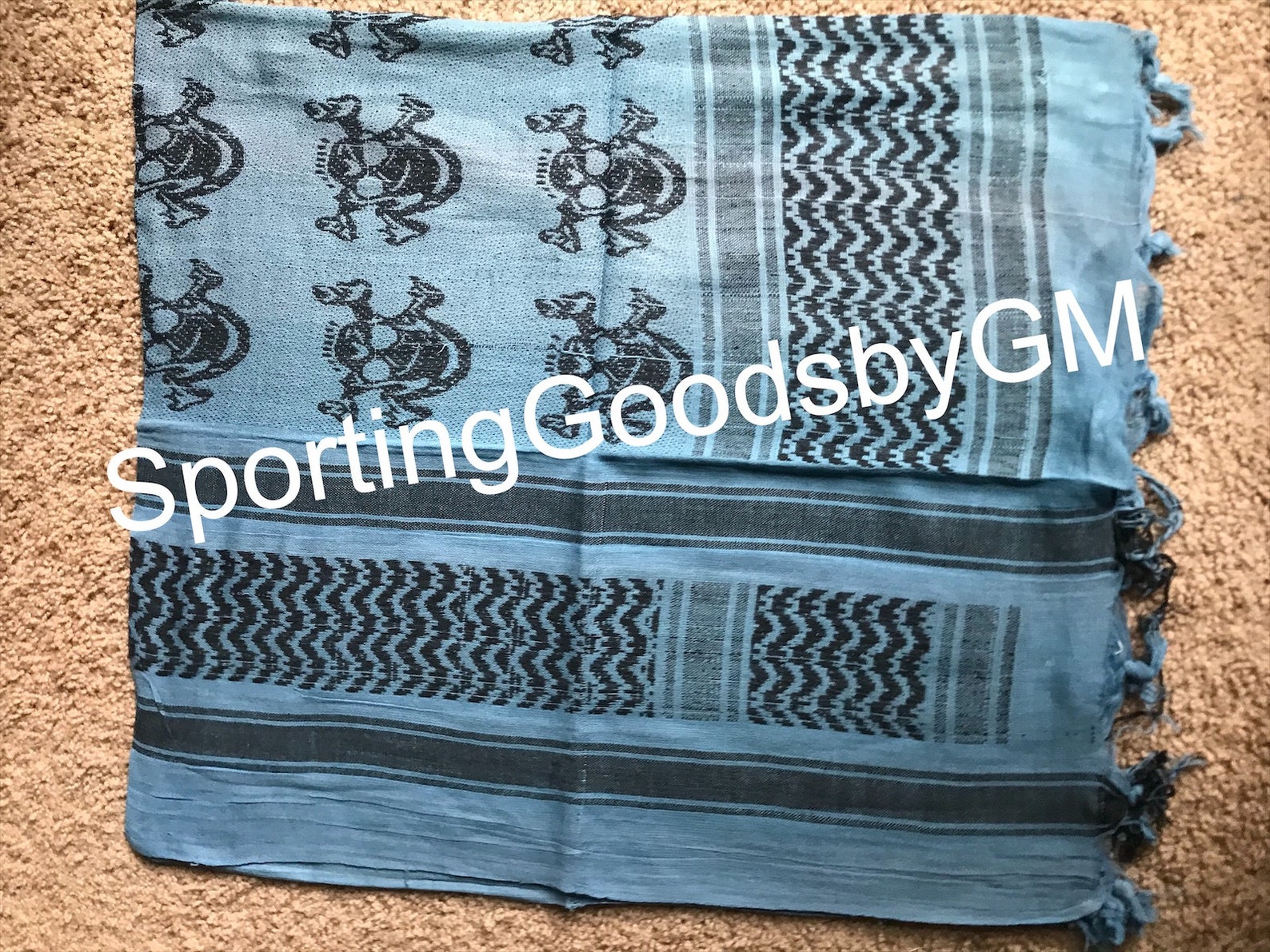 BLUE & BLACK SKULLS Soft Shemagh Keffiyeh Military Army - Etsy