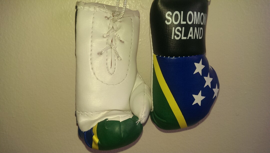 Solomon Island Flag Mini Boxing Gloves Novelties Souvenir Show - Etsy