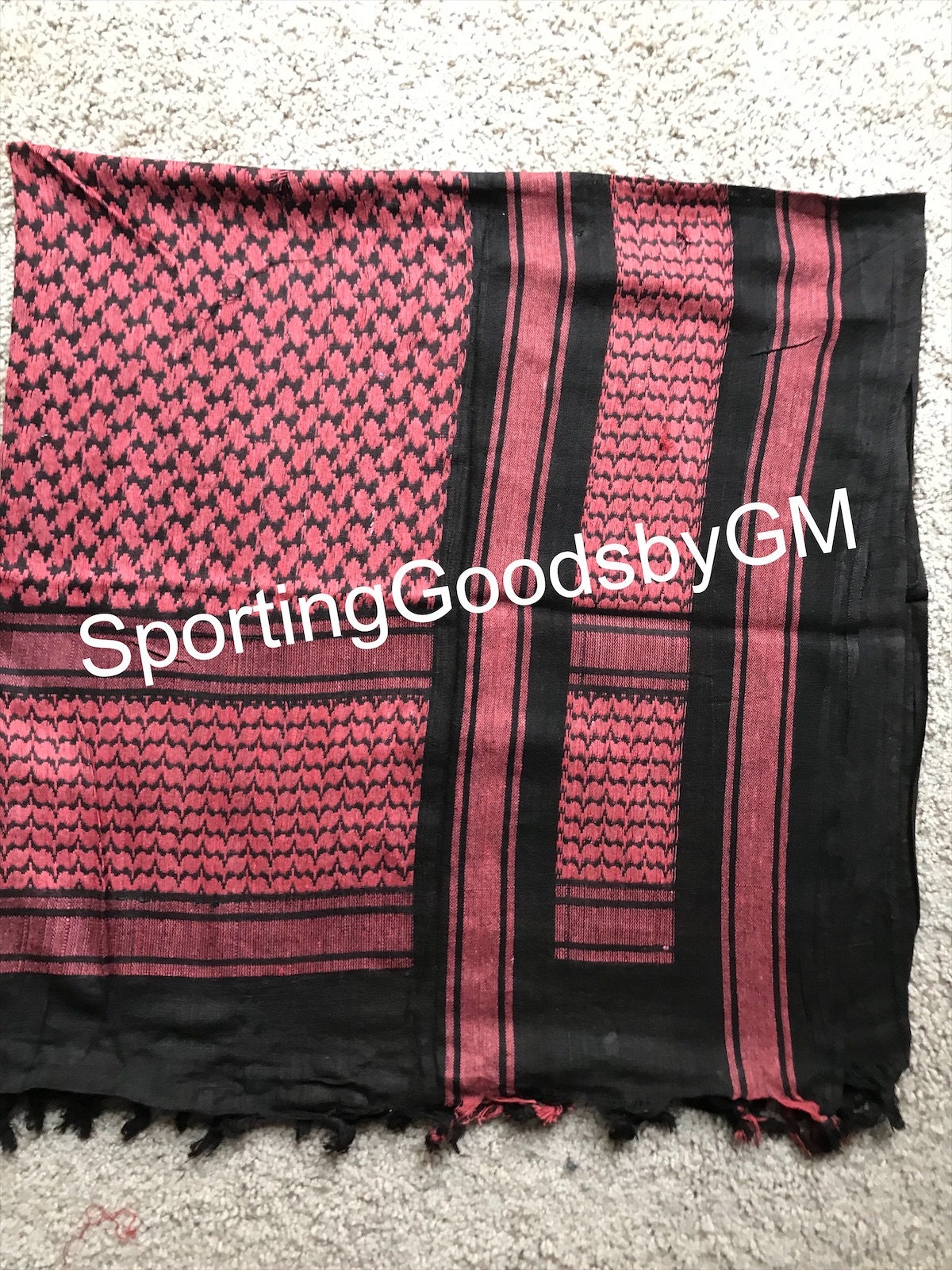BLACK & RED Soft Shemagh Keffiyeh Military Army Navy Air - Etsy