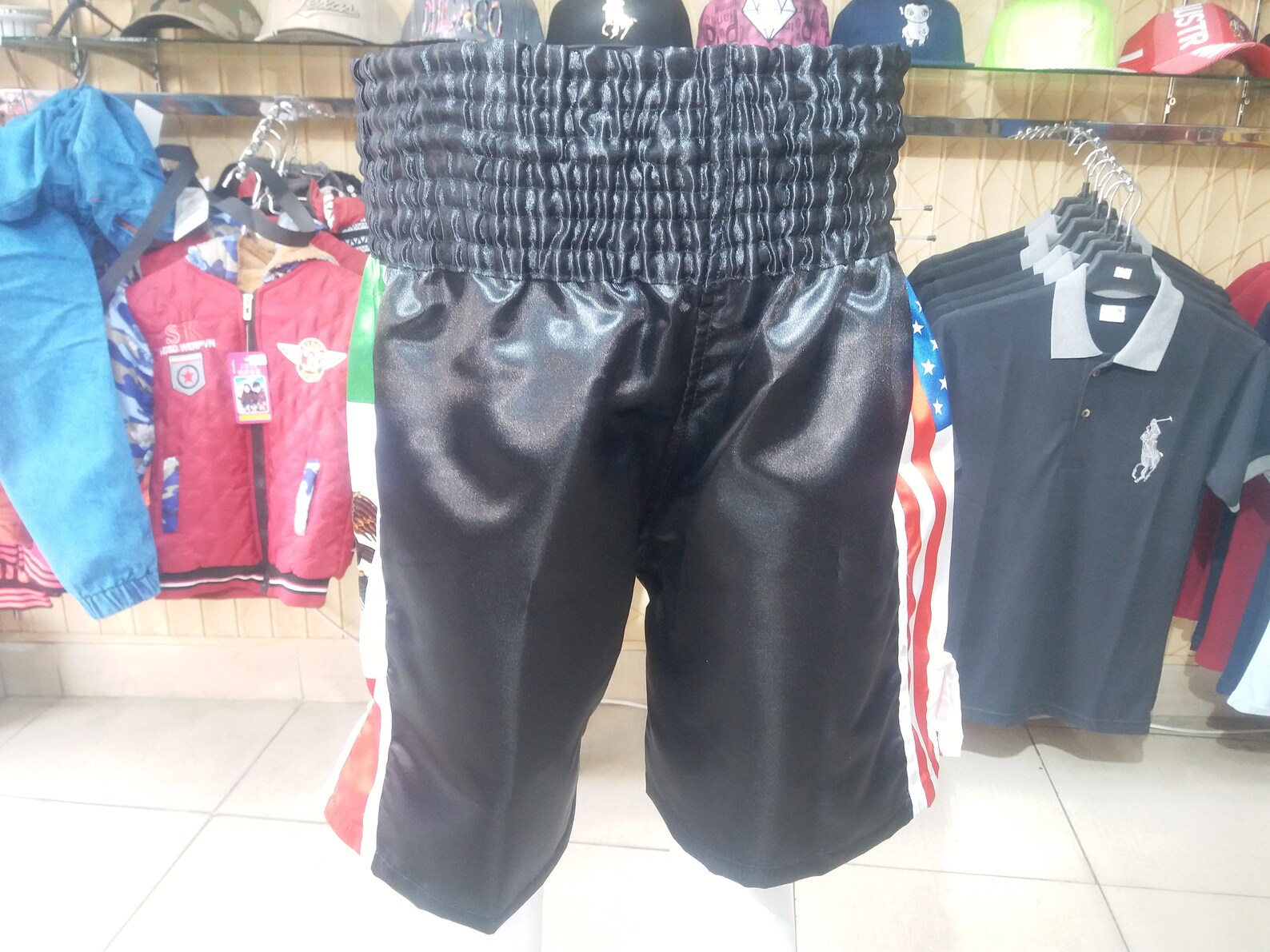 Black Belt US/MEXICO Flag With Black Elastic Belt Boxing, Boxing ...