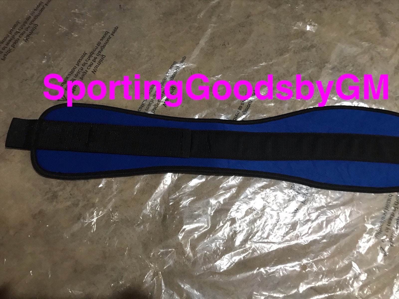 Weight Lifting/lifting Belts Made of BLUE Nylon With Full Black 2 ...
