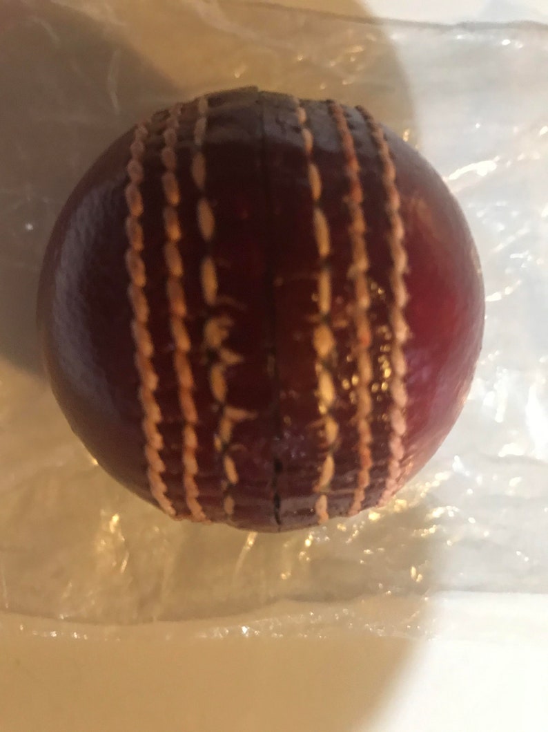 Red Leather Cricket Ball Size 5 Hand and Peacon size Sewn All | Etsy