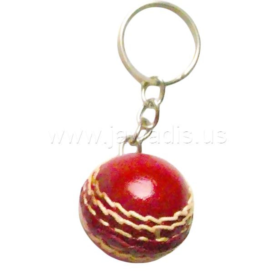RED Mini Cricket Ball Key Chains, Mini Cricket Ball Key Chain, Hand ...