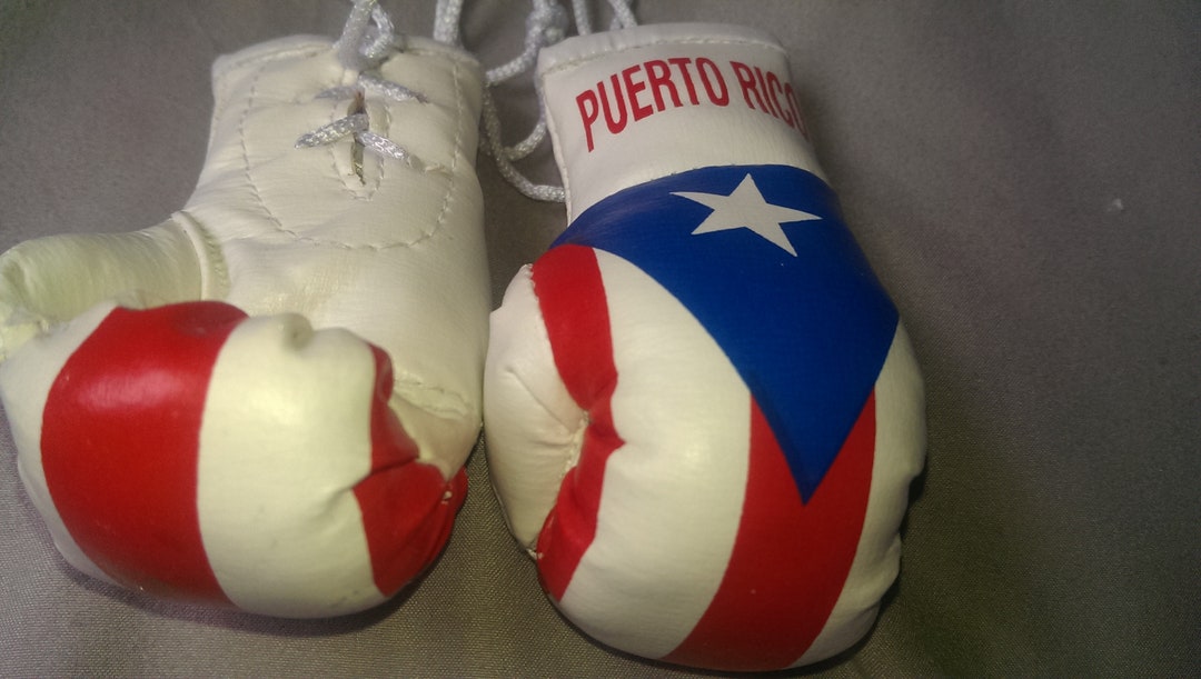 Puerto Rico Flag Mini Boxing Gloves Novelties Souvenir Cars - Etsy