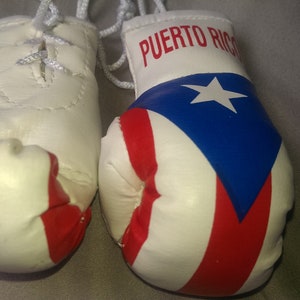 Puerto Rico Flag Mini Boxing Gloves Novelties, Souvenir, Cars, Trucks ...