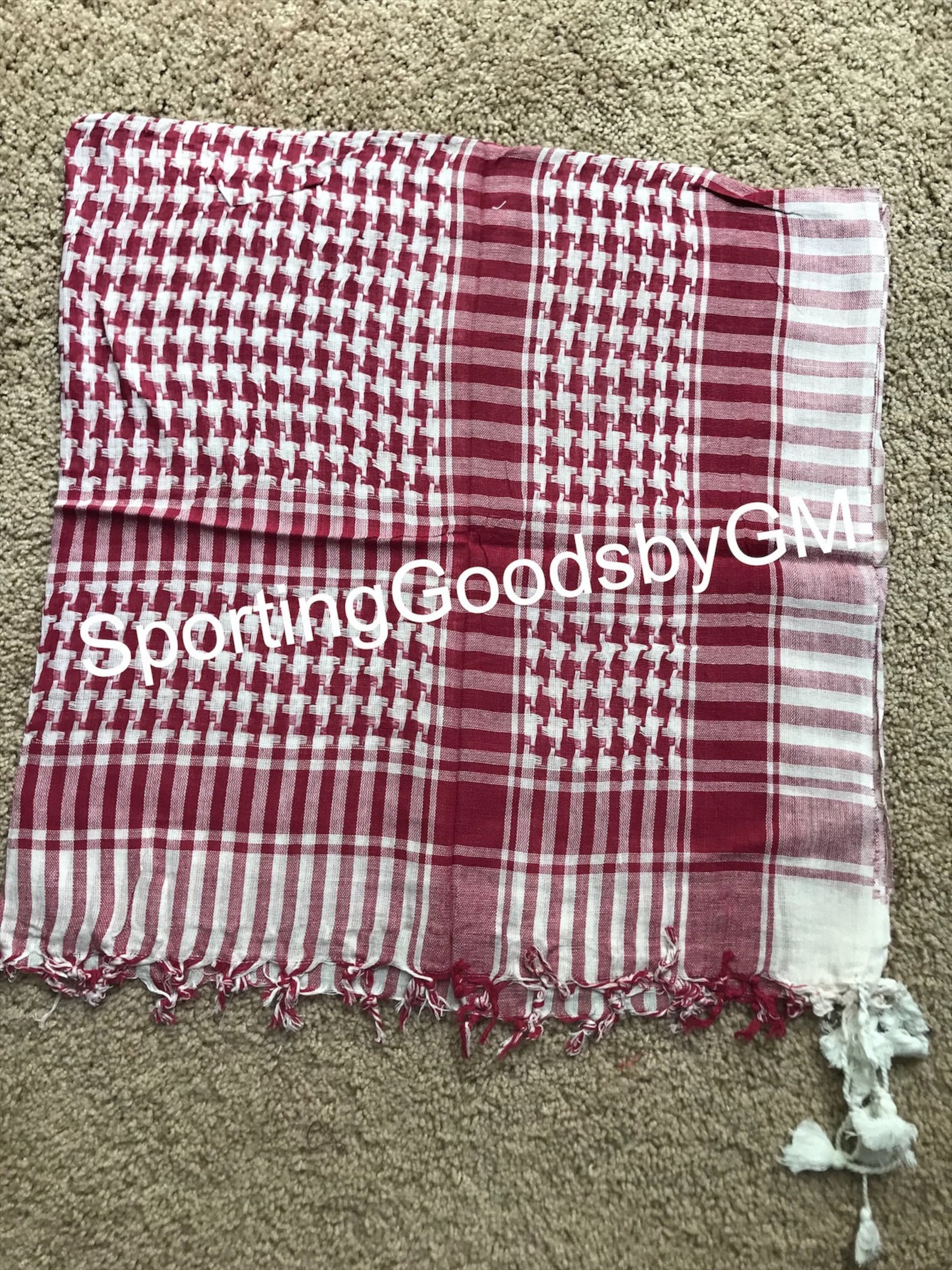 WHITE & RED Soft Shemagh Keffiyeh Military Army Navy Air | Etsy