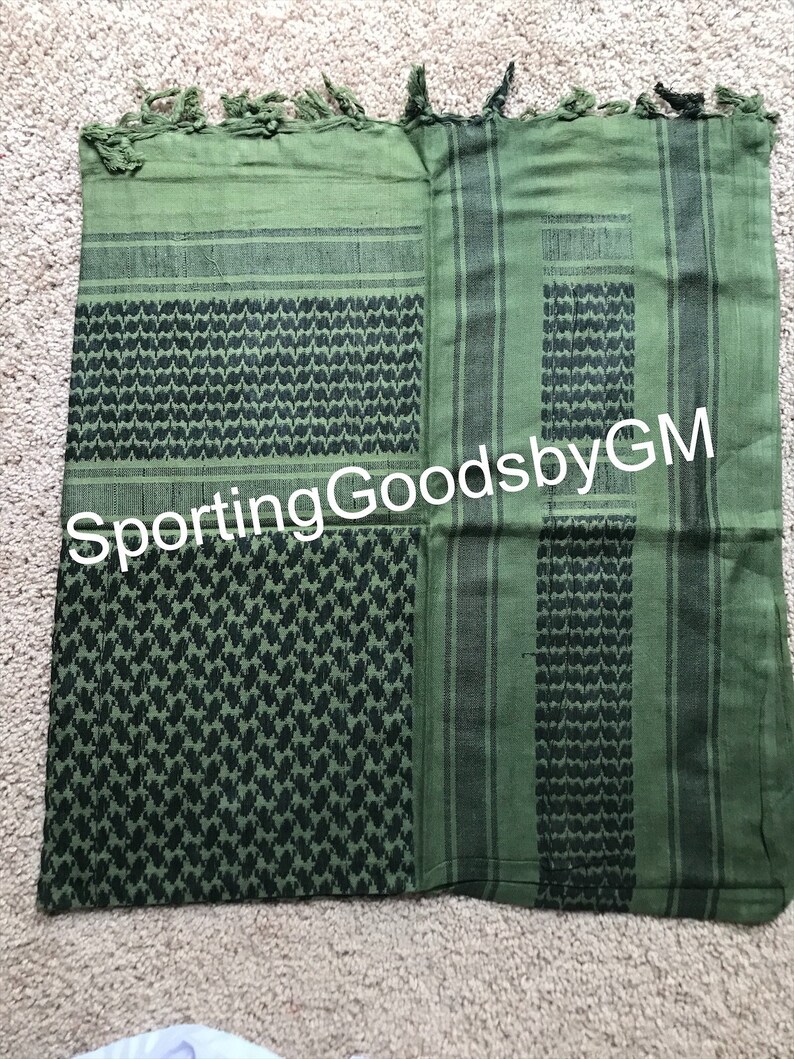 Green & Black Soft Shemagh Keffiyeh Military Army Navy | Etsy