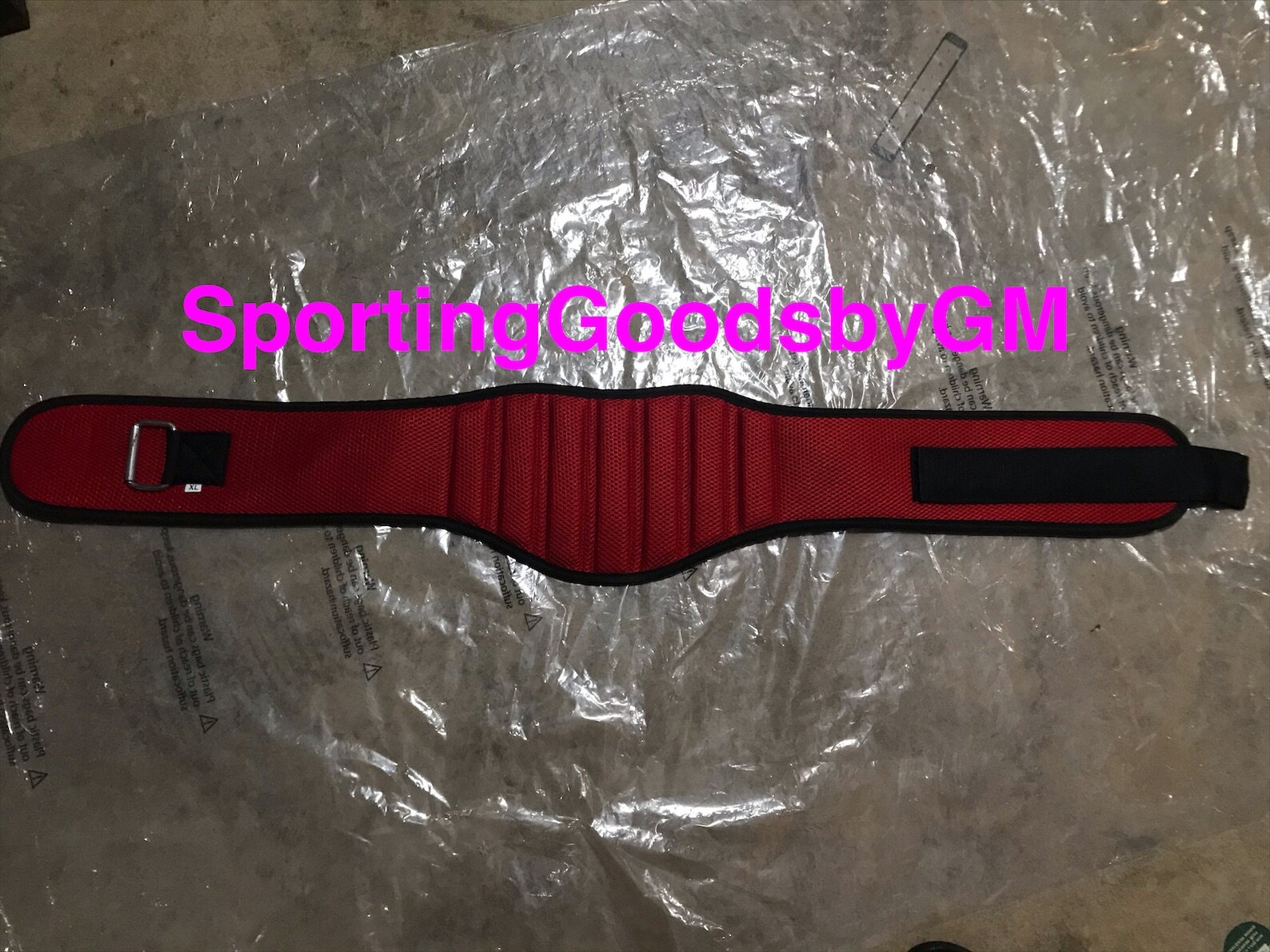 Weight Lifting/lifting Belts Made of Red Nylon Mesh With Black | Etsy