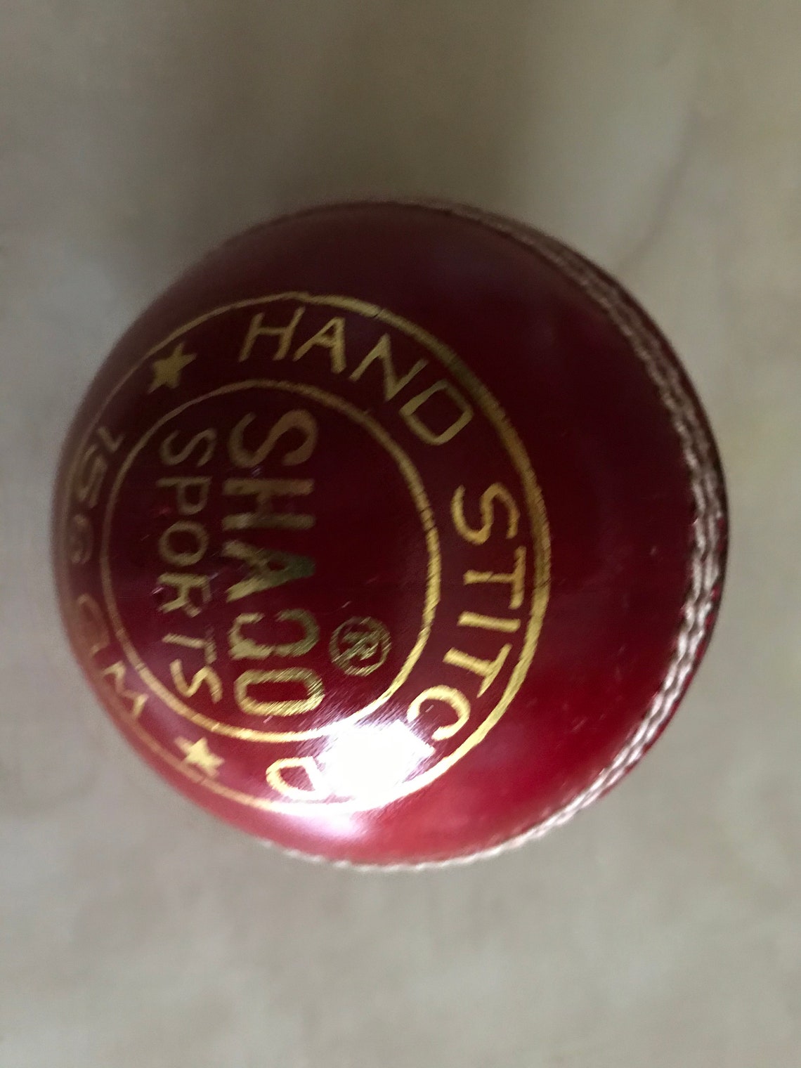 Red Leather Cricket Ball Size 5 Hand and Pecan Size Sewn All Weather - Etsy