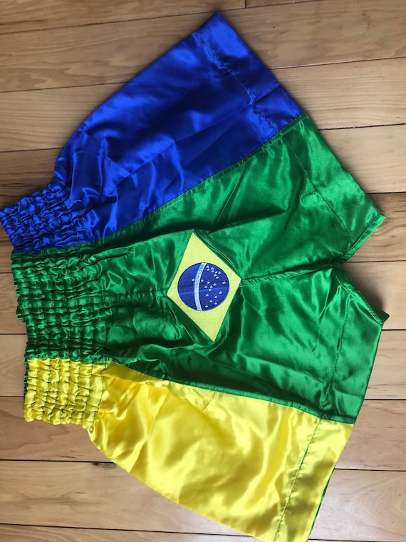 Brasil Flag Short Length Boxing Short Boxing Training Shorts | Etsy