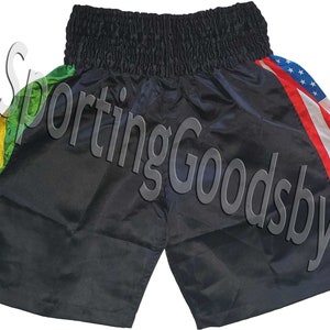 Us/brasil Flag Boxing Trunks Boxing Shorts Martial Arts Training ...