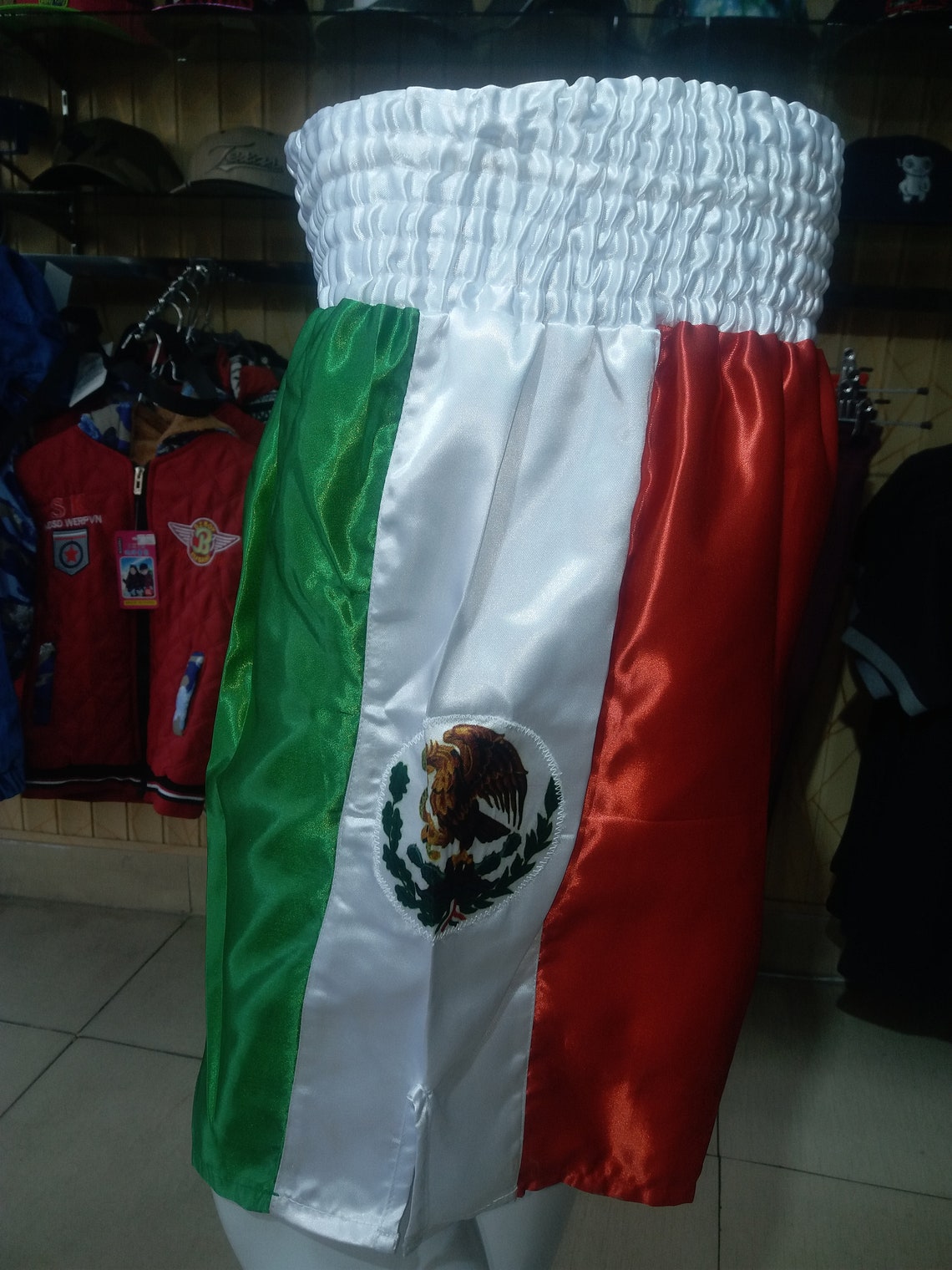 US/MEXICO Flag With White Elastic Belt Boxing Boxing - Etsy