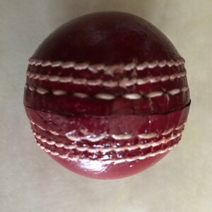 Red Leather Cricket Ball Size 5 Hand and Pecan Size Sewn All Weather - Etsy