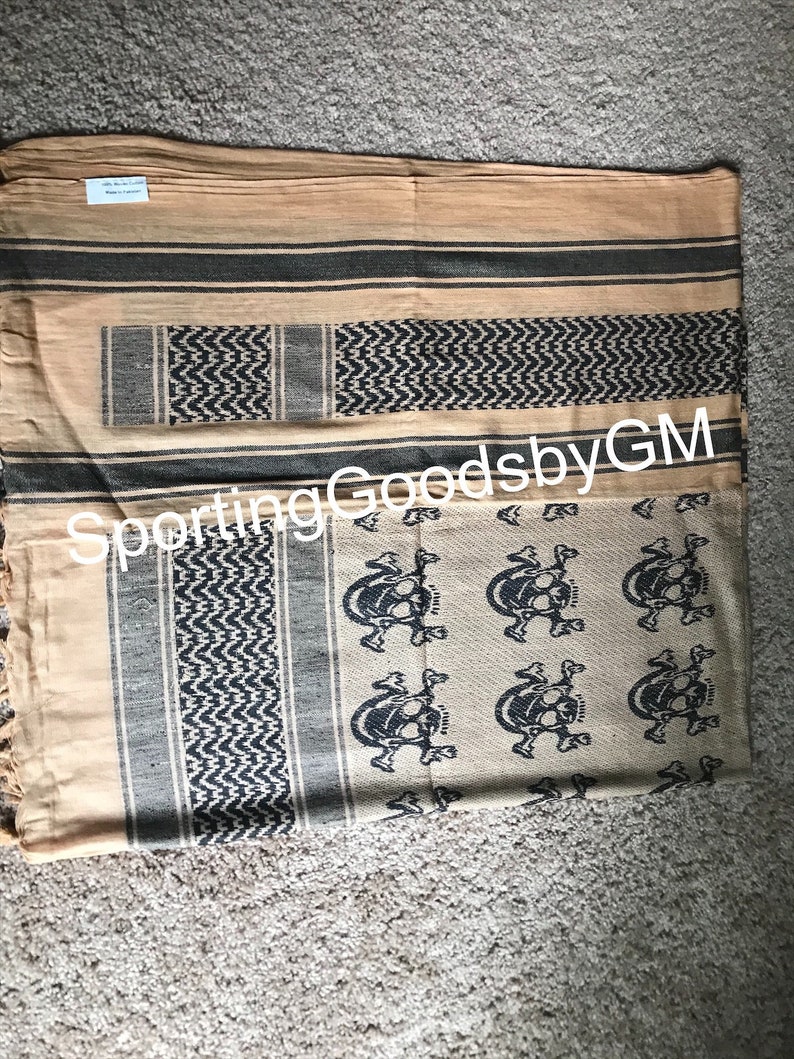 Golden Yellow & BlackSoft Shemagh Keffiyeh Military Army Navy | Etsy