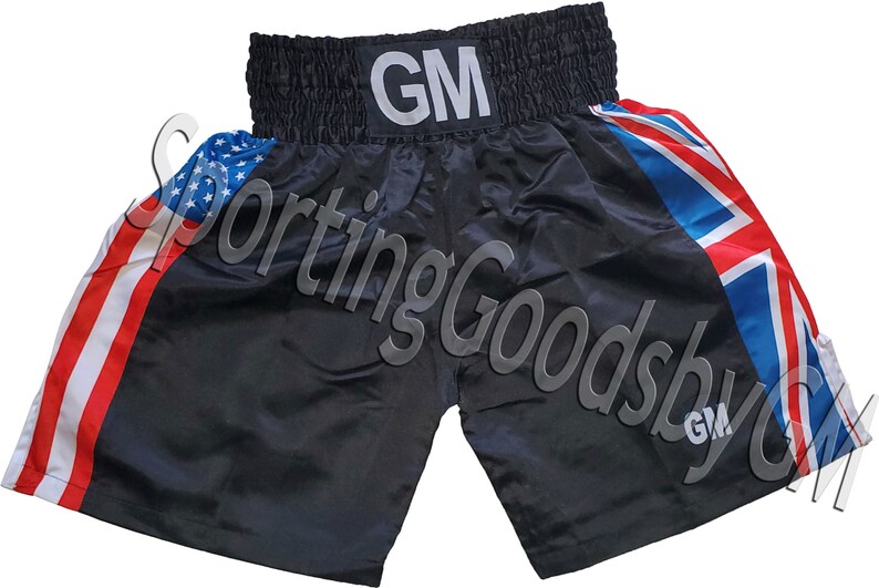 US/UK Flag Boxing Trunks Boxing Shorts Martial Arts Training Fitness ...