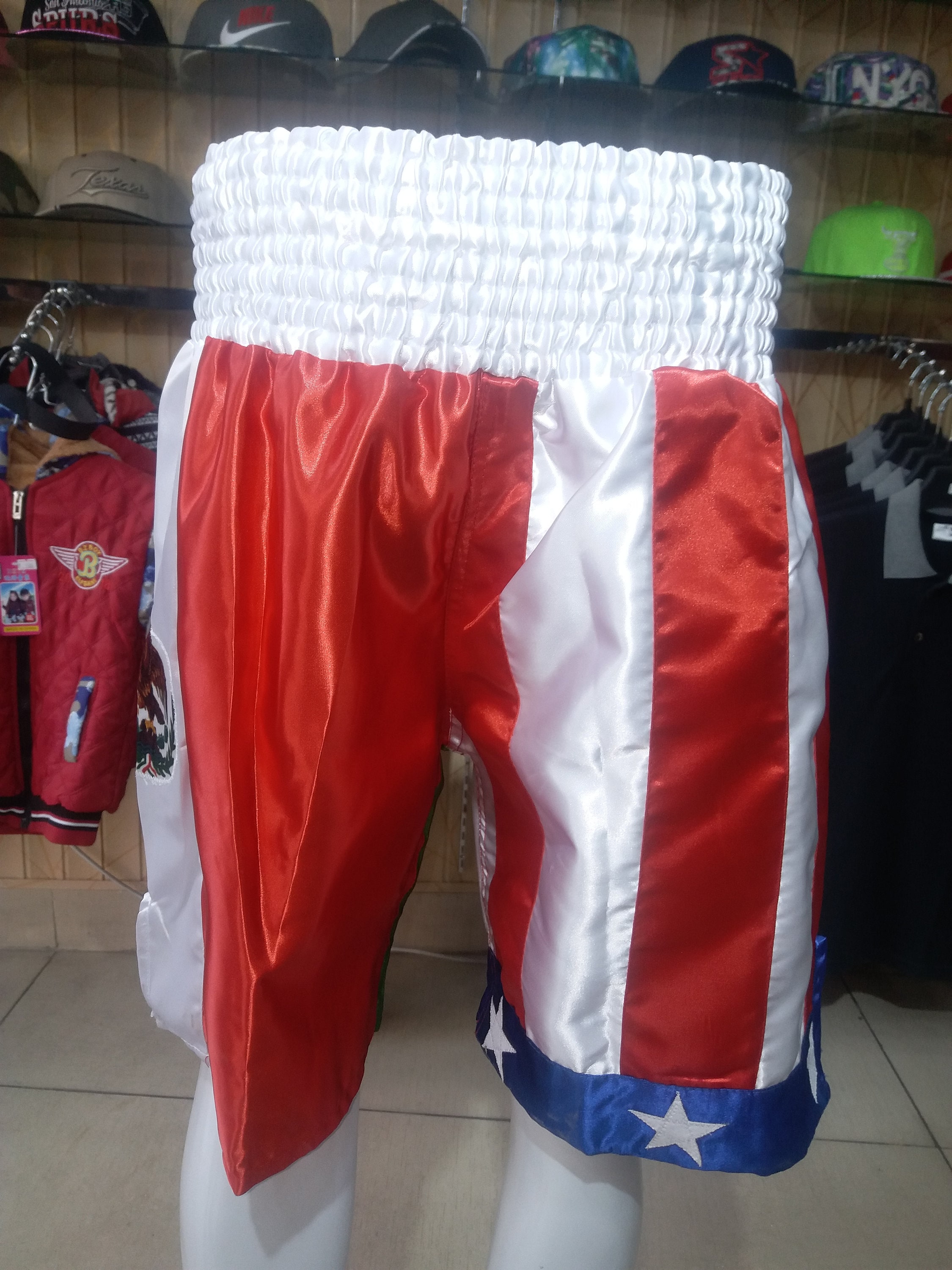 US/MEXICO Flag With White Elastic Belt Boxing, Boxing Training, Fitness ...