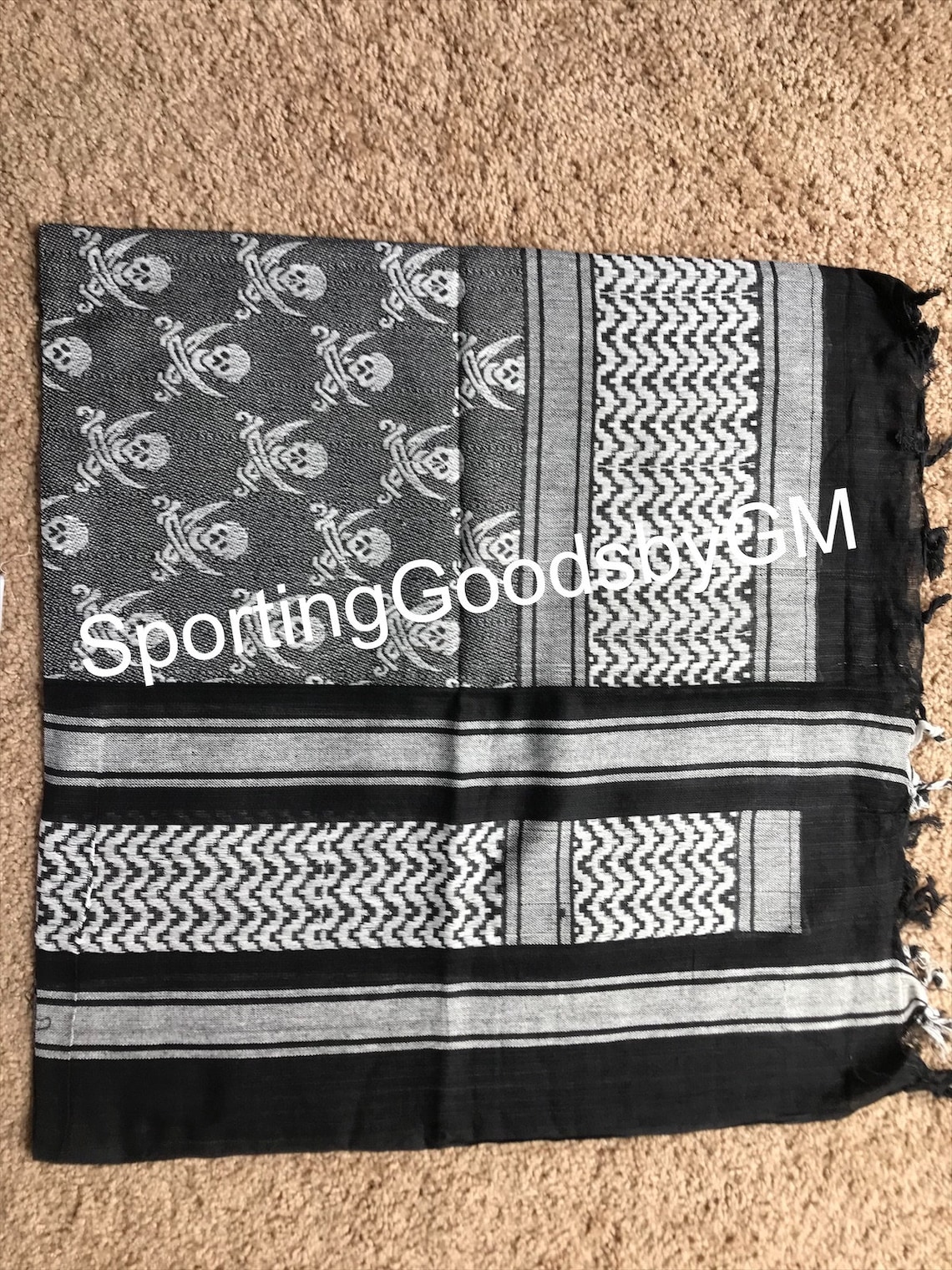 Black & White Soft Shemagh, Keffiyeh, Military, Army, Navy, Air Force ...